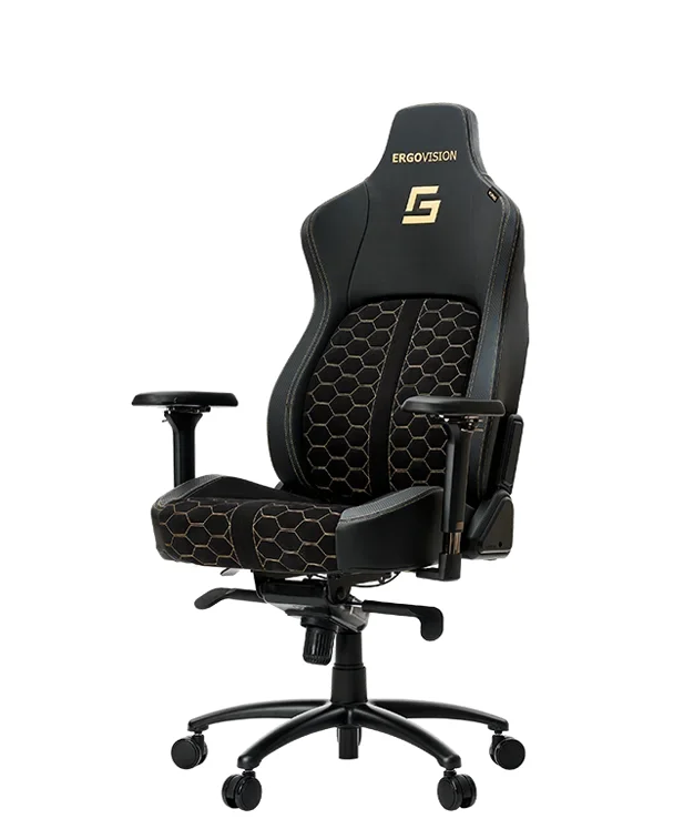 Stolica gaming ERGOVISION King DELUXE 01 PU koža crna | Makromikro grupa